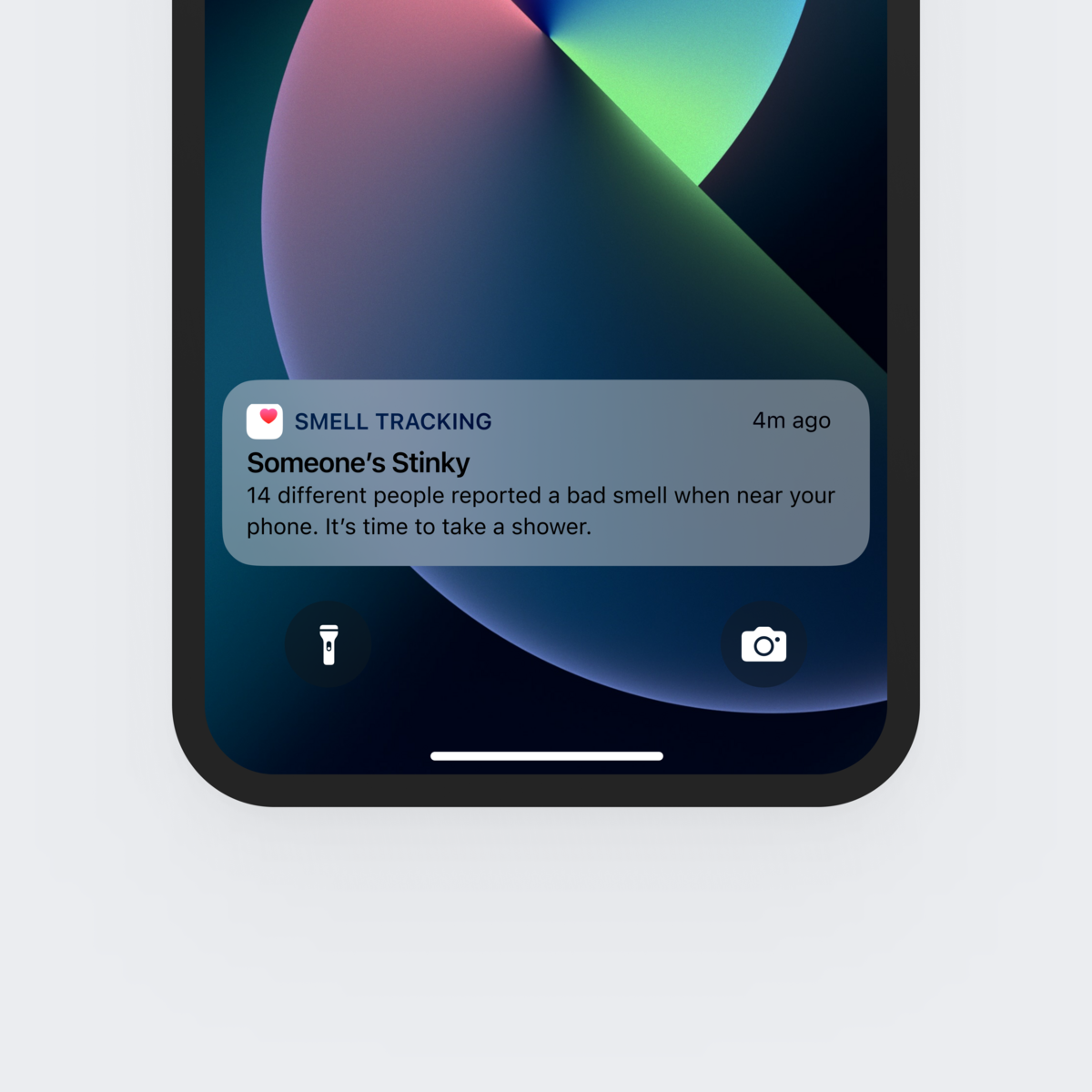 Exposure alerts for when u smell bad