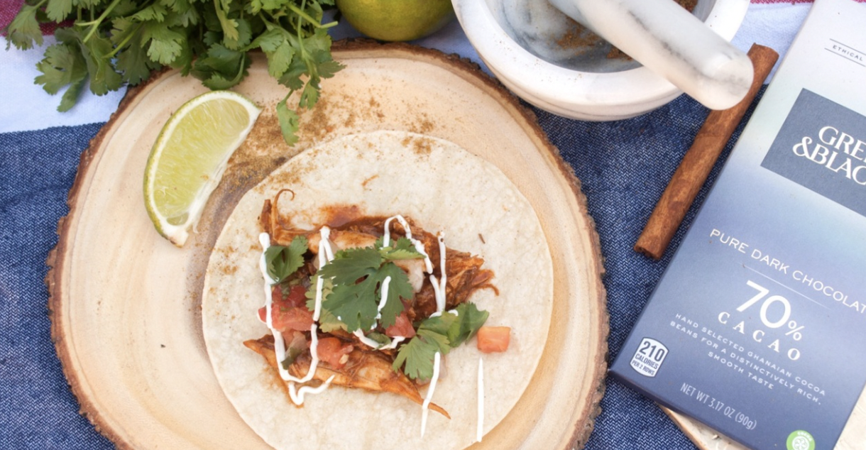 Mole Chicken Tacos (Made Easy)