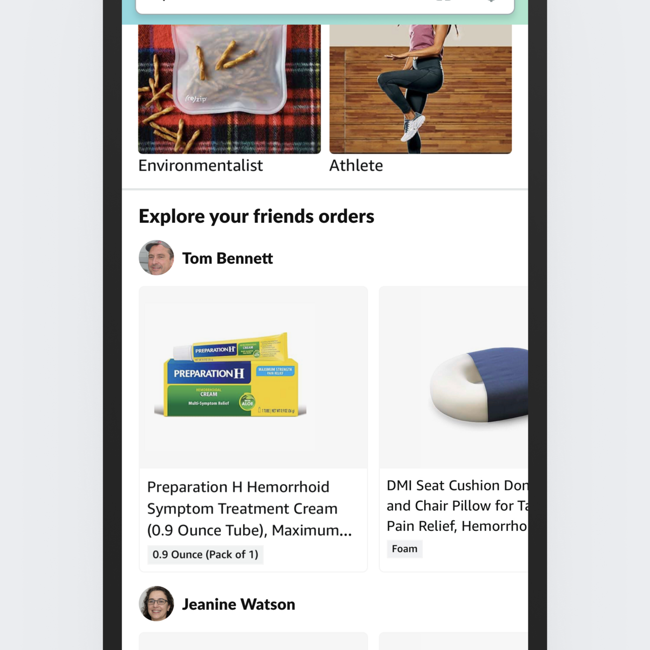 Amazon explore friends orders