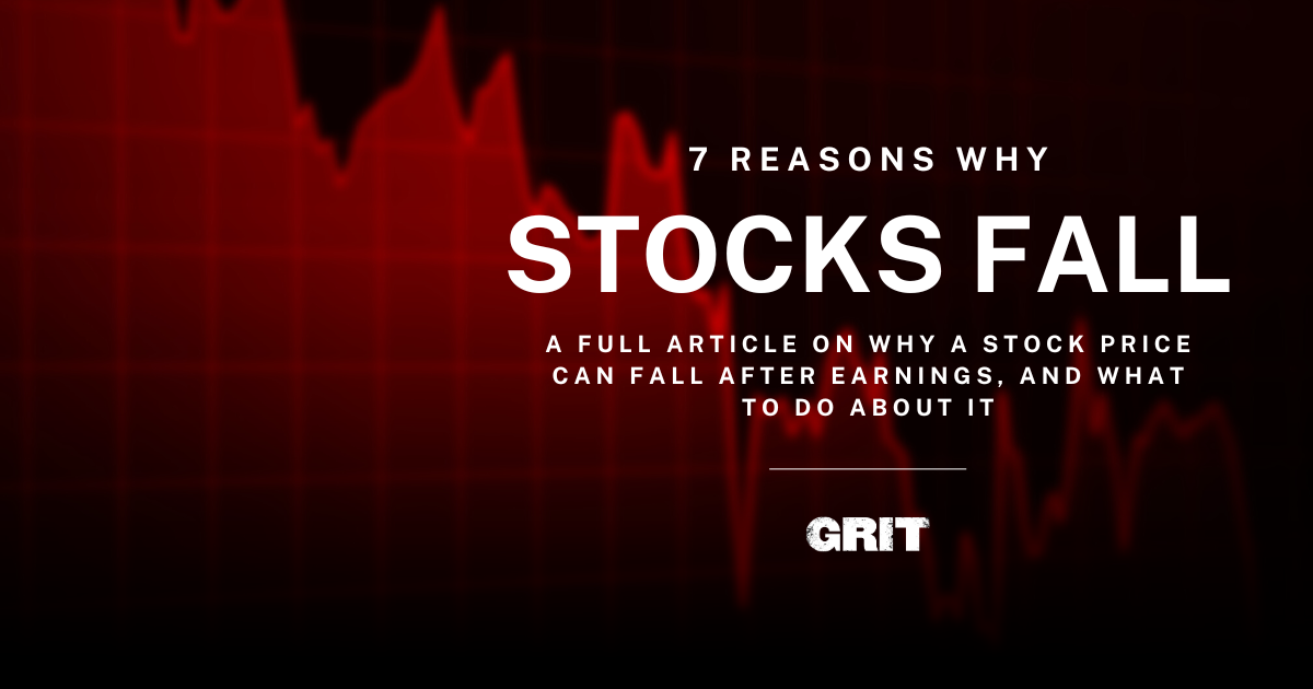 7 Reasons Why A Stock Price Falls After Earnings