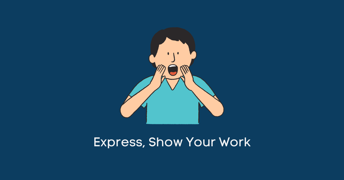 no.14. Express, Show your Work