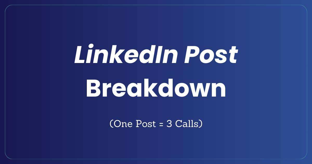How a Single LinkedIn Post Booked 3 Calls