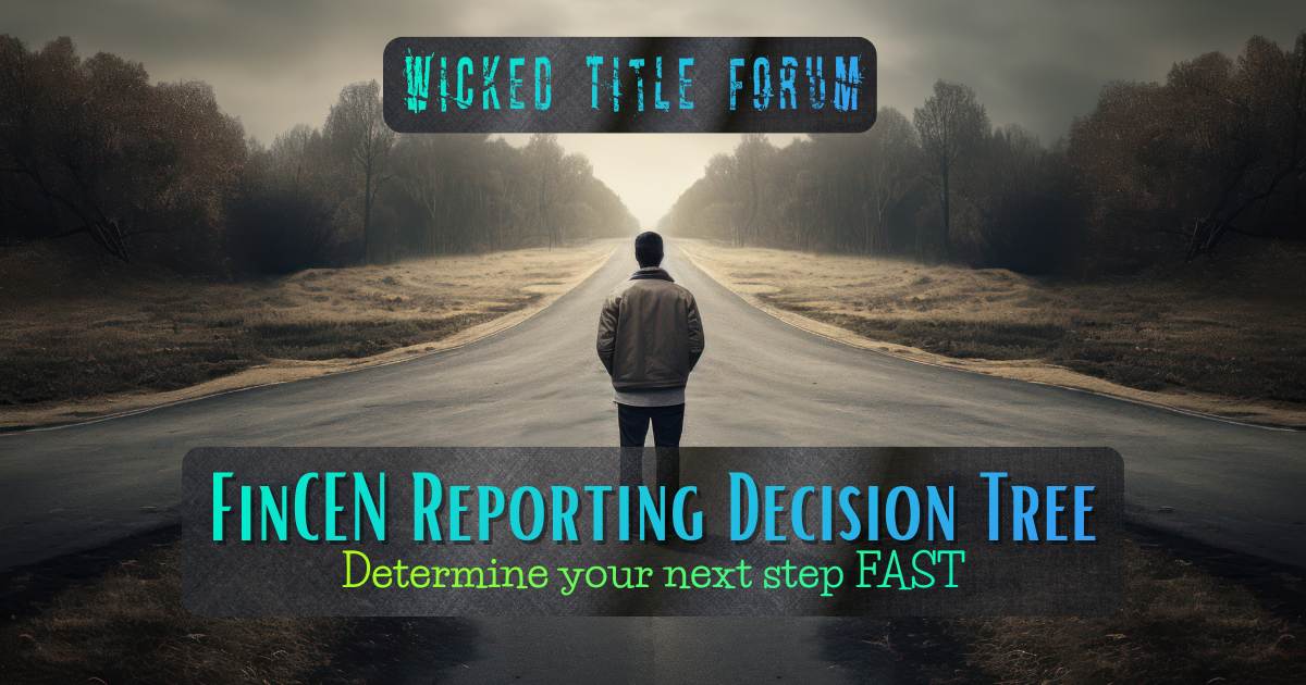🐐 The FinCEN Reporting Decision Tree
