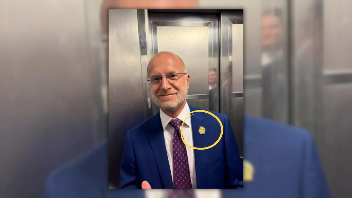 Golden Trump lapel pins, alleged US Treasurys sell-off & Linda McMahon