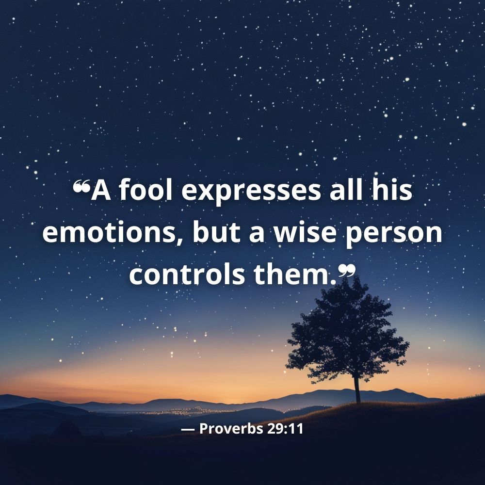 🙏 Verse of the Day: Proverbs 29:11