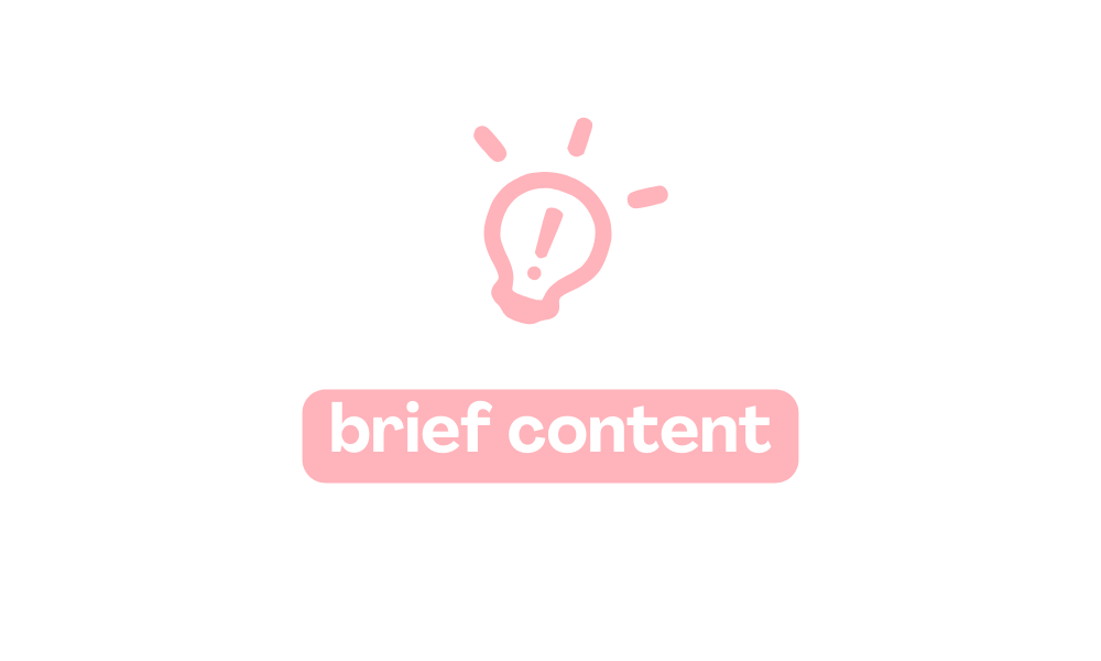 ️ A brief content template