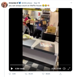 Yet Another Fight In Waffle House Goes Viral