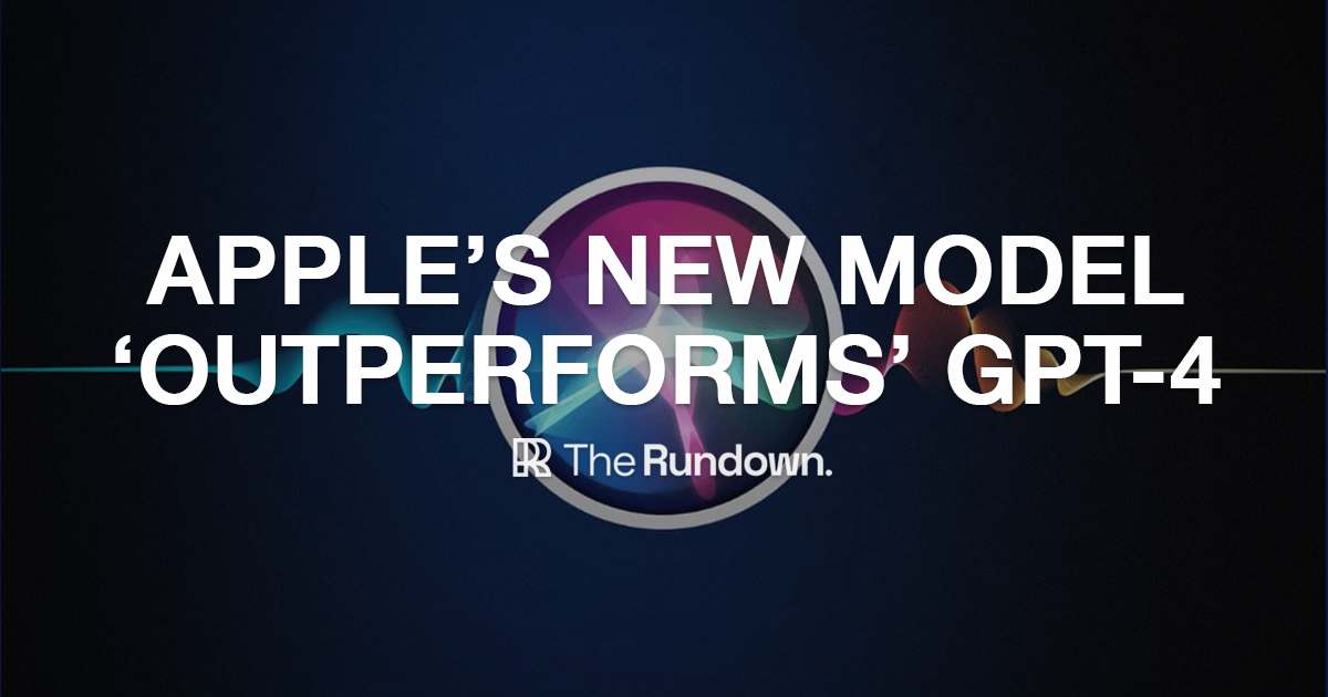 Apple's new AI model outperforms GPT-4
