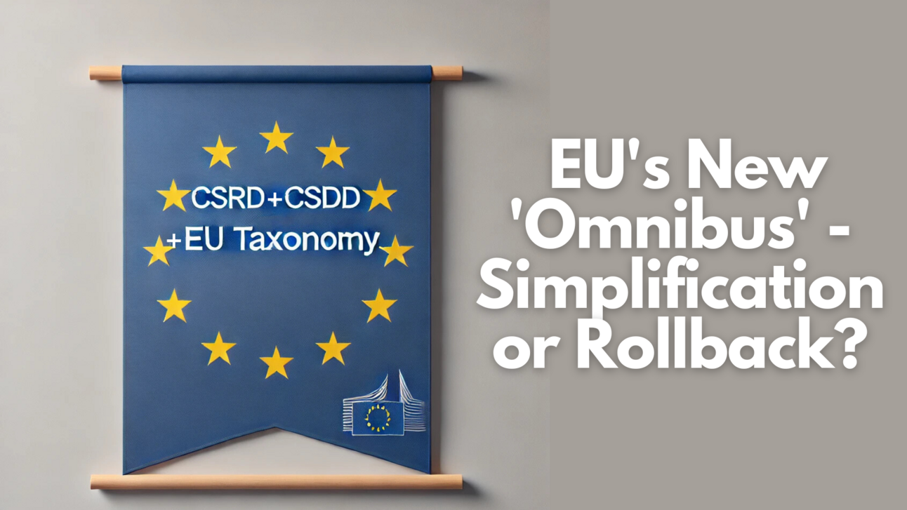 CSRD, CSDDD, and EU Taxonomy: The Omnibus Regulation