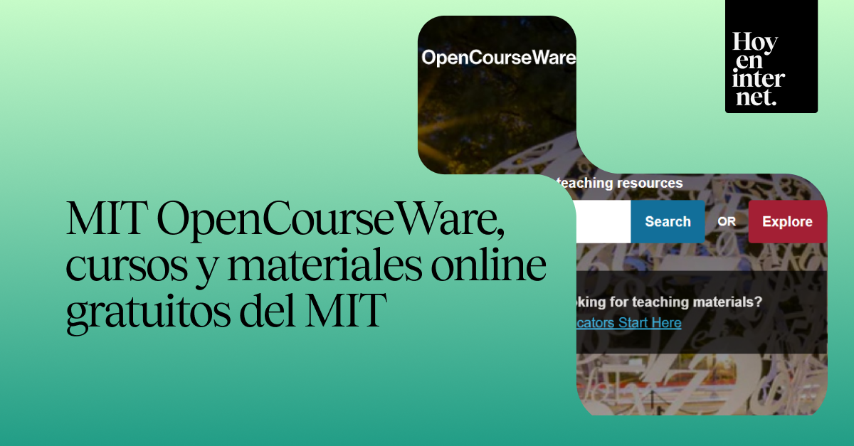 MIT OpenCourseWare: cursos y materiales online gratuitos del MIT