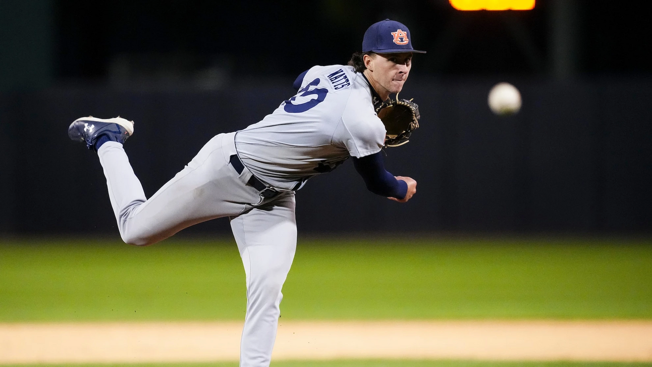 Auburn Baseball's Dylan Watts pitched a season-high 3.1 innings en ...