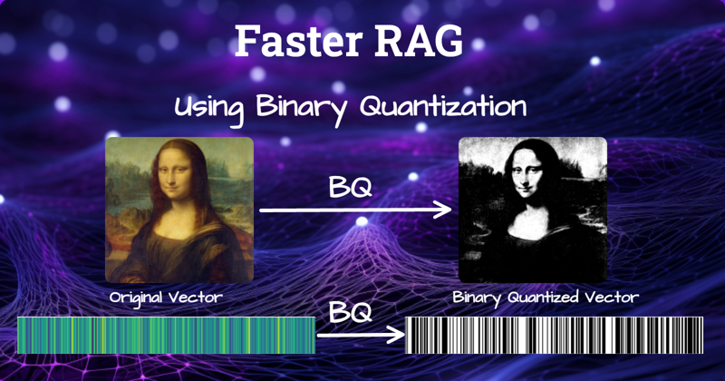 🚀 RAG 40x faster using binary quantization