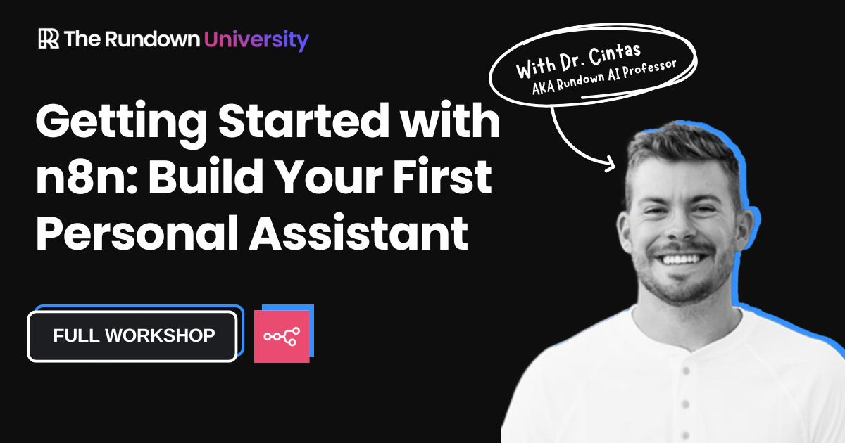 🤖 Build your first personal assistant with n8n [Workshop]