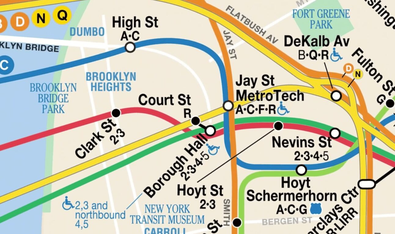 Como o icônico mapa do metrô de Nova York foi projetado?
