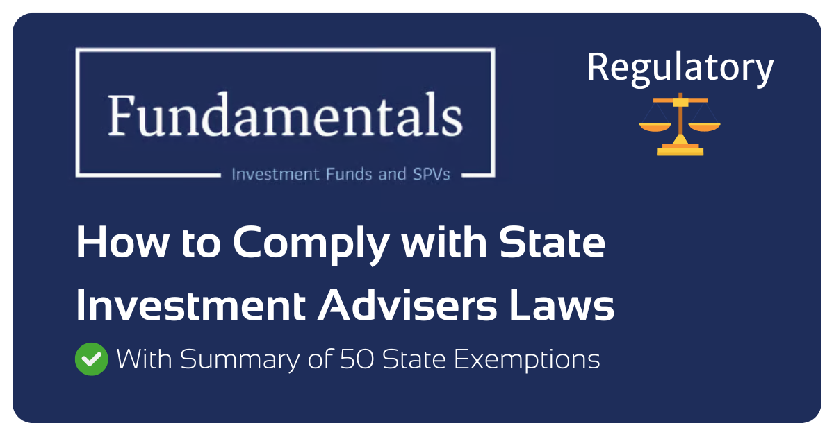 ⚖️ How to Comply with State Investment Advisers Laws