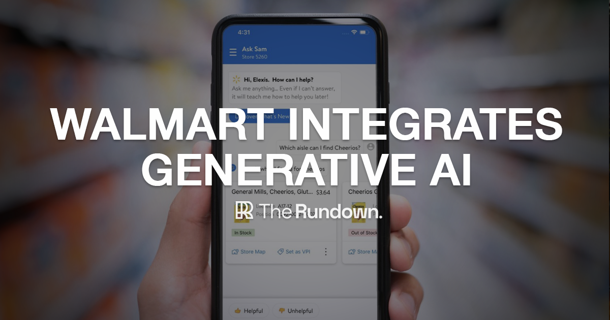 AI helps Walmart 100x productivity