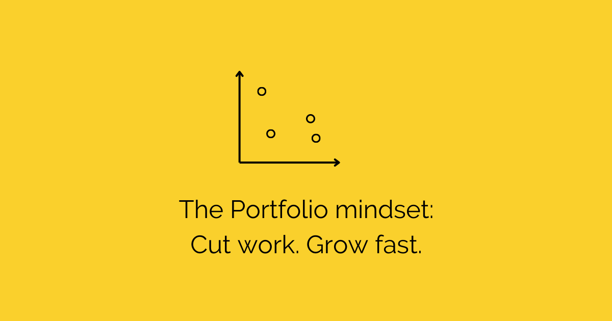 How the portfolio mindset helps you speed up growth