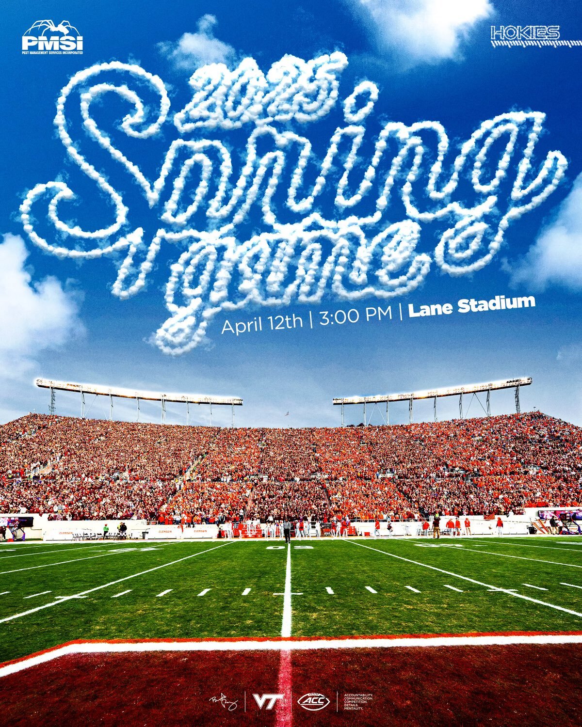 Virginia Tech Hokies Football Spring Game is April 12