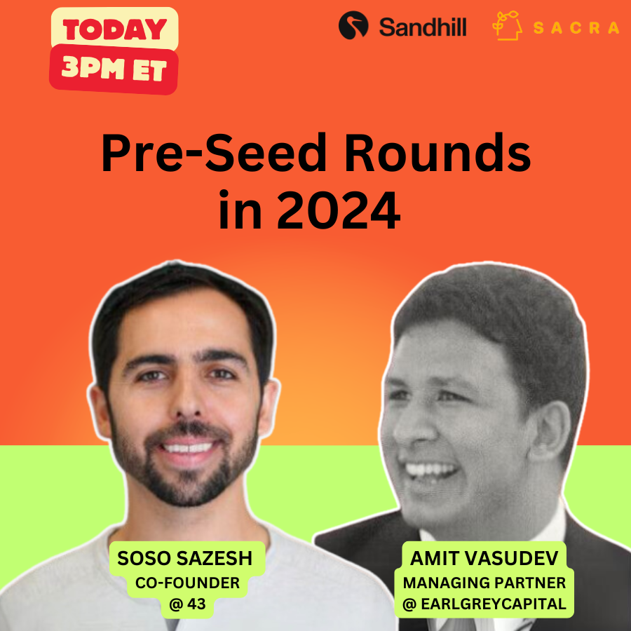 [Live Now] Pre-Seed Rounds in 2024