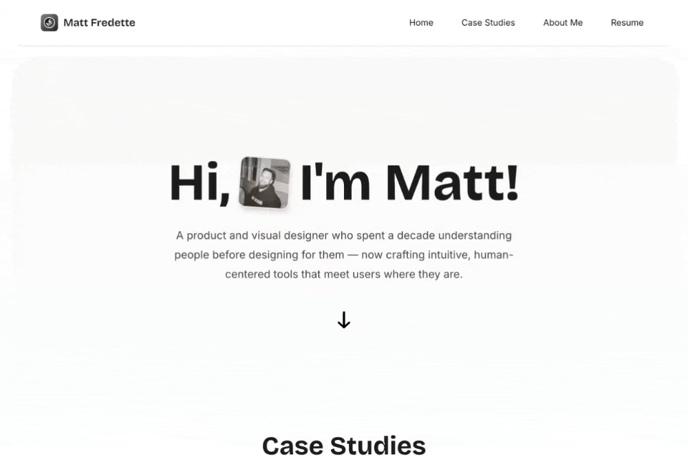 Junior Portfolio Showcase: Matt Fredette