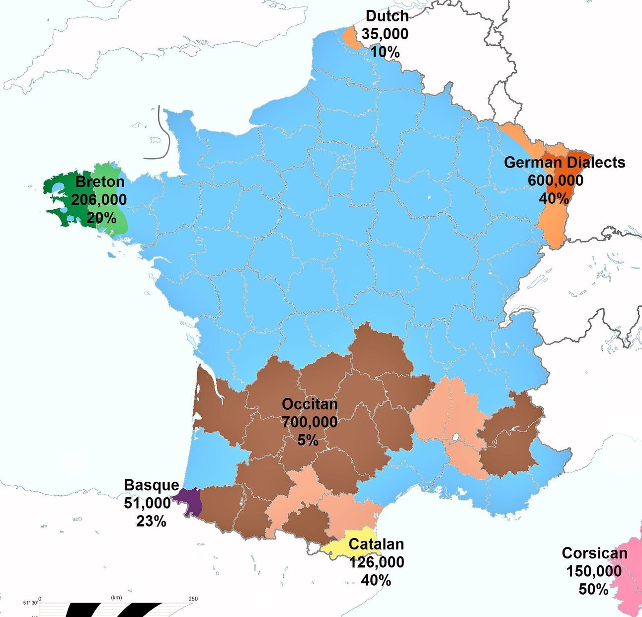 9 Monday Maps: Lots of Languages Other Than French