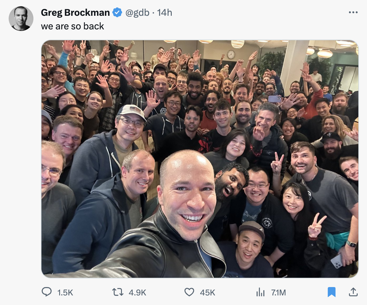 Sam Altman is back, here’s what happens next