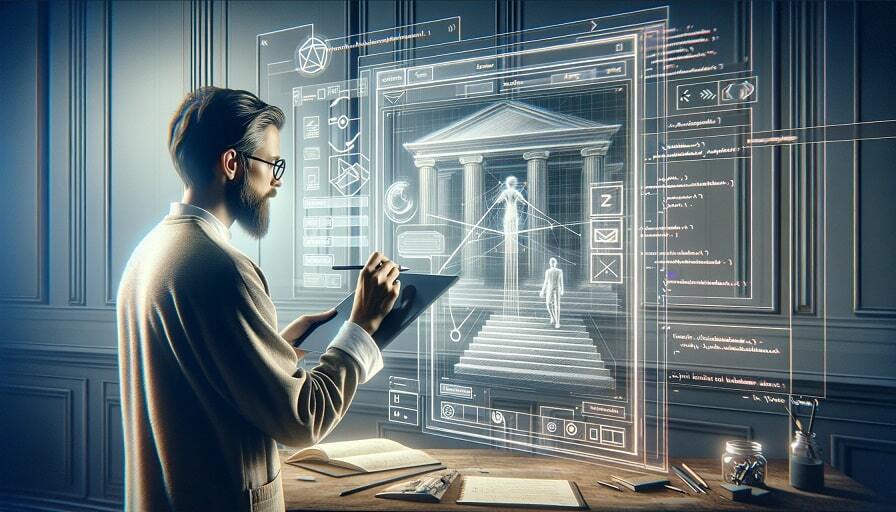 AI Magic? Code from Wireframes and Diagrams from Texts