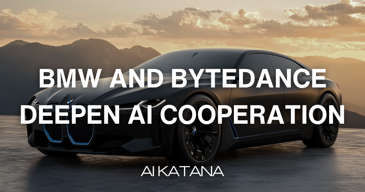BMW and ByteDance deepen AI cooperation