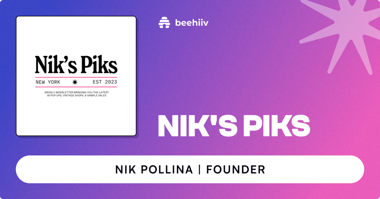 How Nik's Piks Became NYC's Go-To Vintage Fashion Newsletter