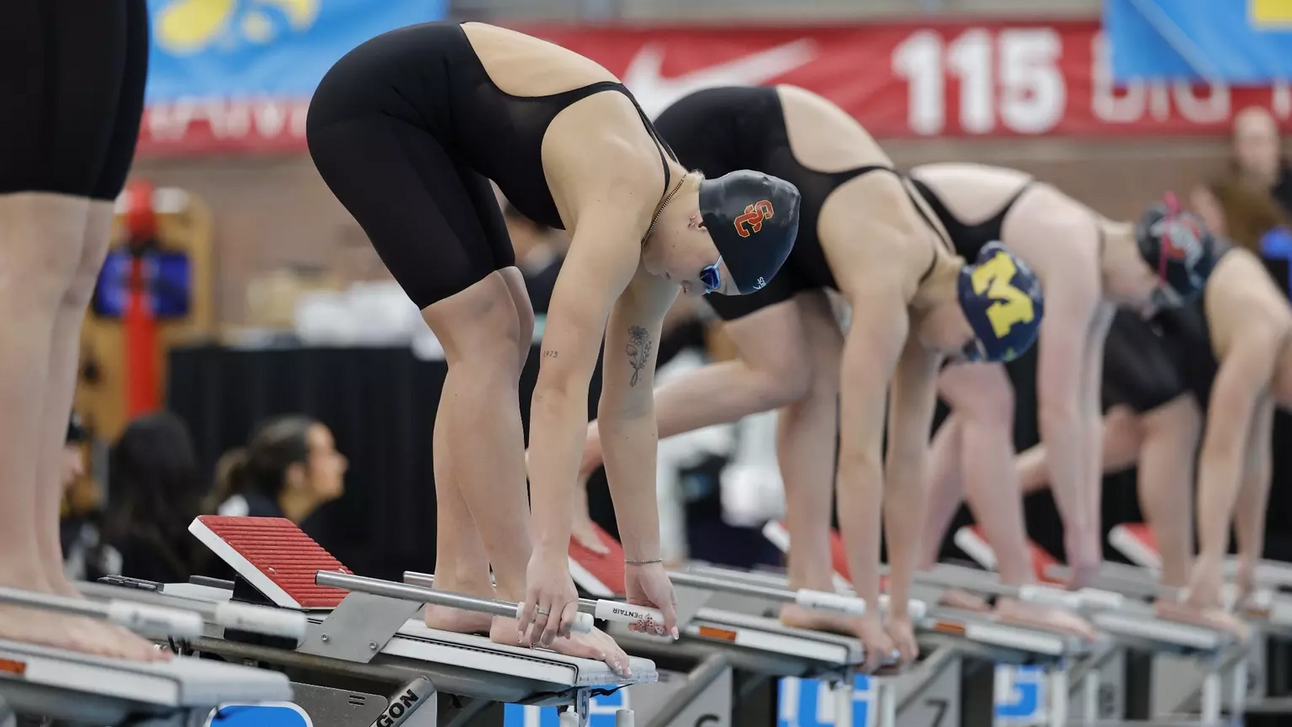 USC Trojans swim and dive team at the Big Ten Championships.