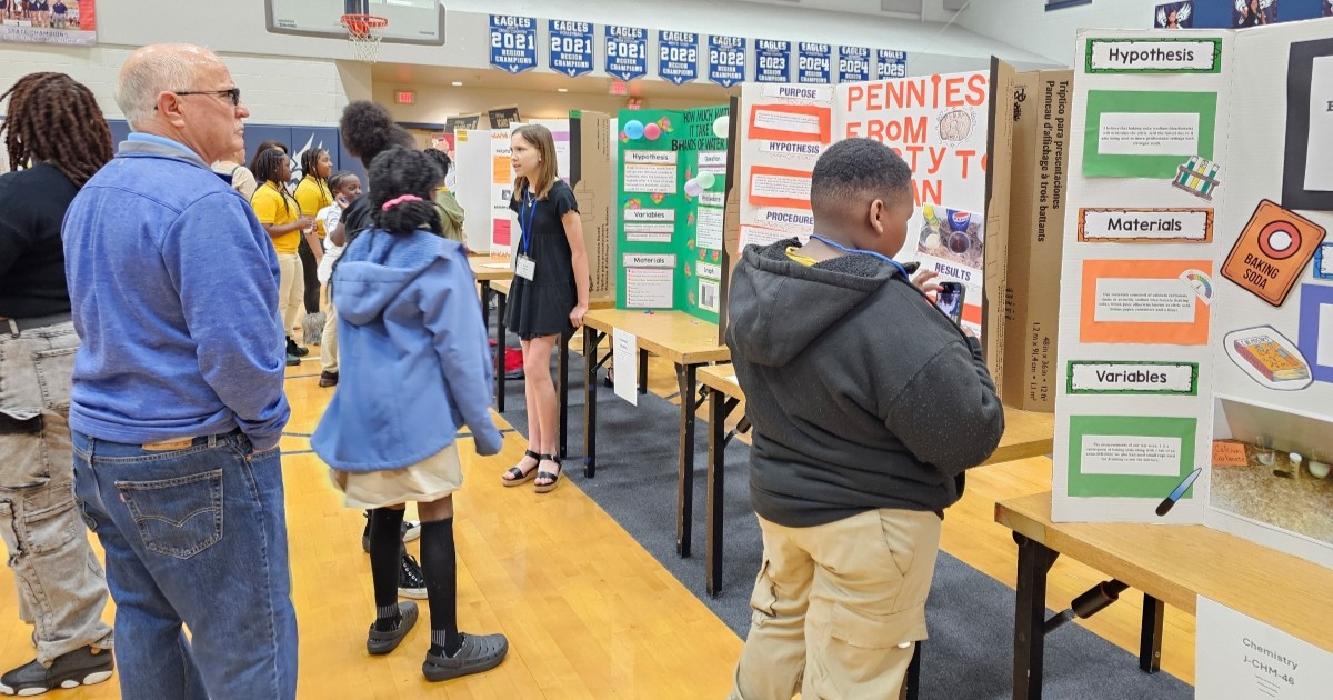 Students claim awards from regional science fair