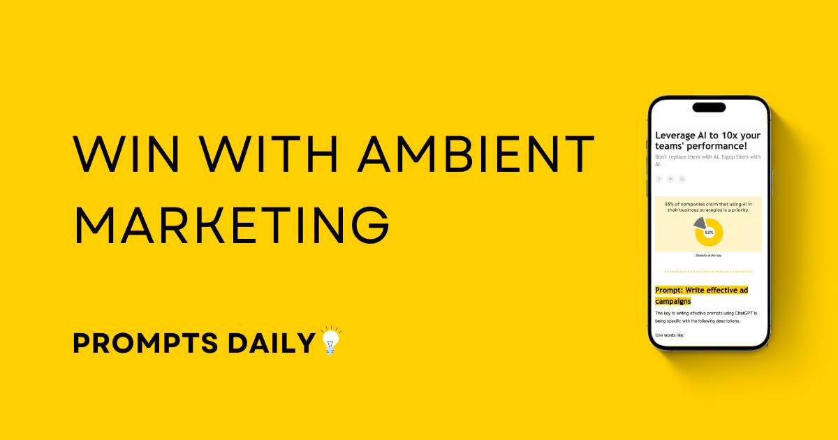 How to Generate Ambient Ad Ideas Using AI