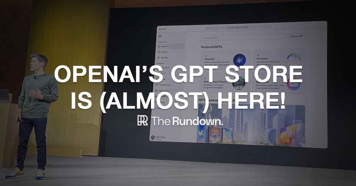 OpenAI's GPT Store plans revealed!
