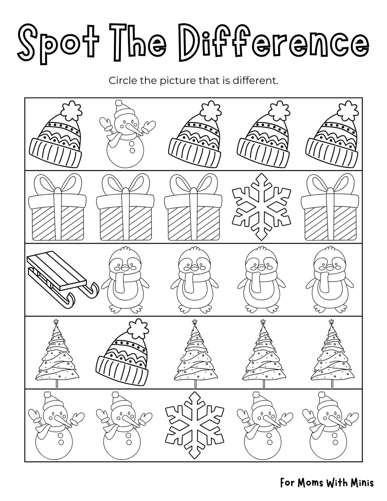 ️ Winter Spot The Difference