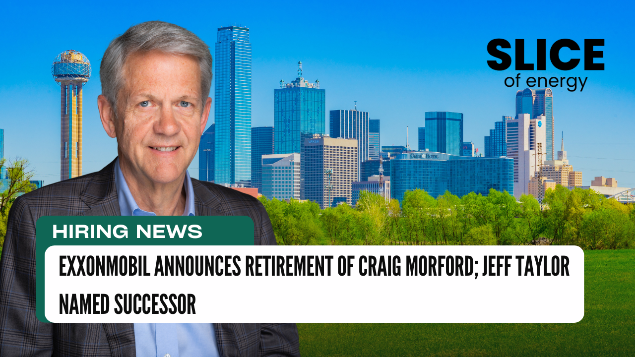 ExxonMobil Announces Retirement of Craig Morford; Jeff Taylor Named ...
