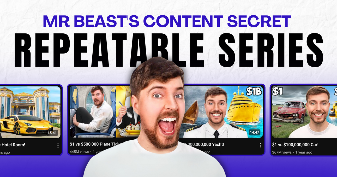 MR BEAST'S CONTENT SECRET: THE POWER OF REPEATABLE SERIES