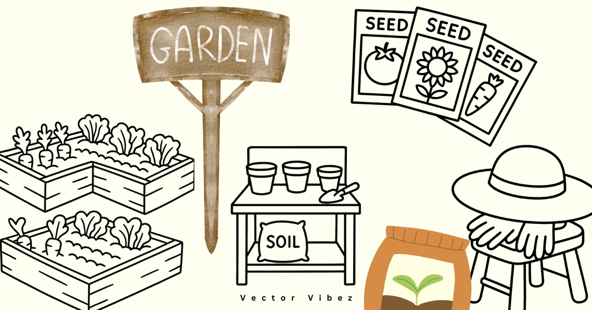 🌱 Gardening Coloring Book: 20 Nature-Packed Pages to Grow Creativity! 🖍️