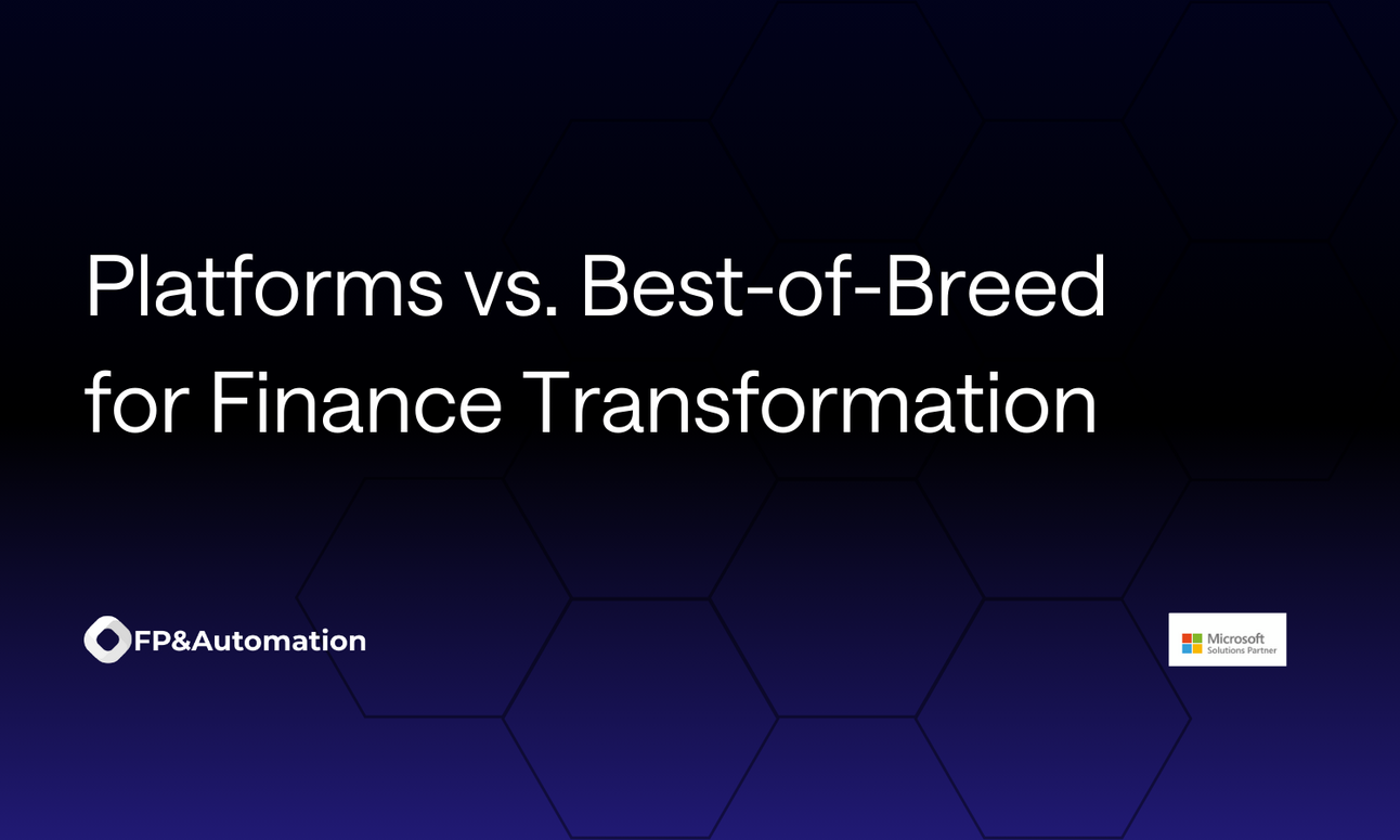 Finance Transformation with Platforms vs. Best-of-Breed Applications