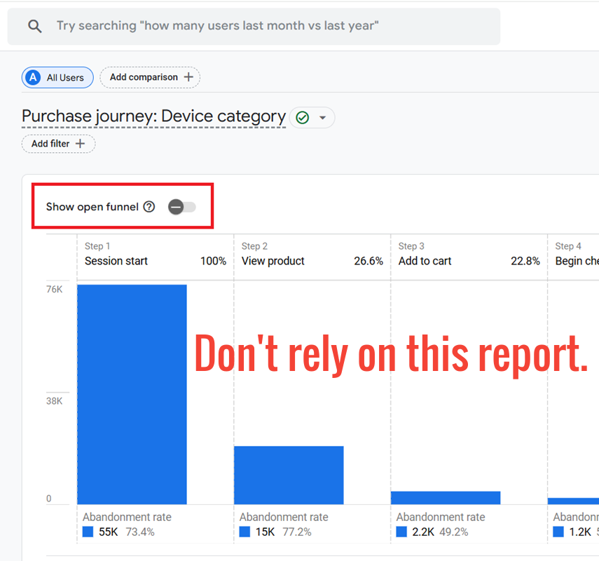 Avoid Closed Funnels in GA4 for Reliable Funnel Reporting