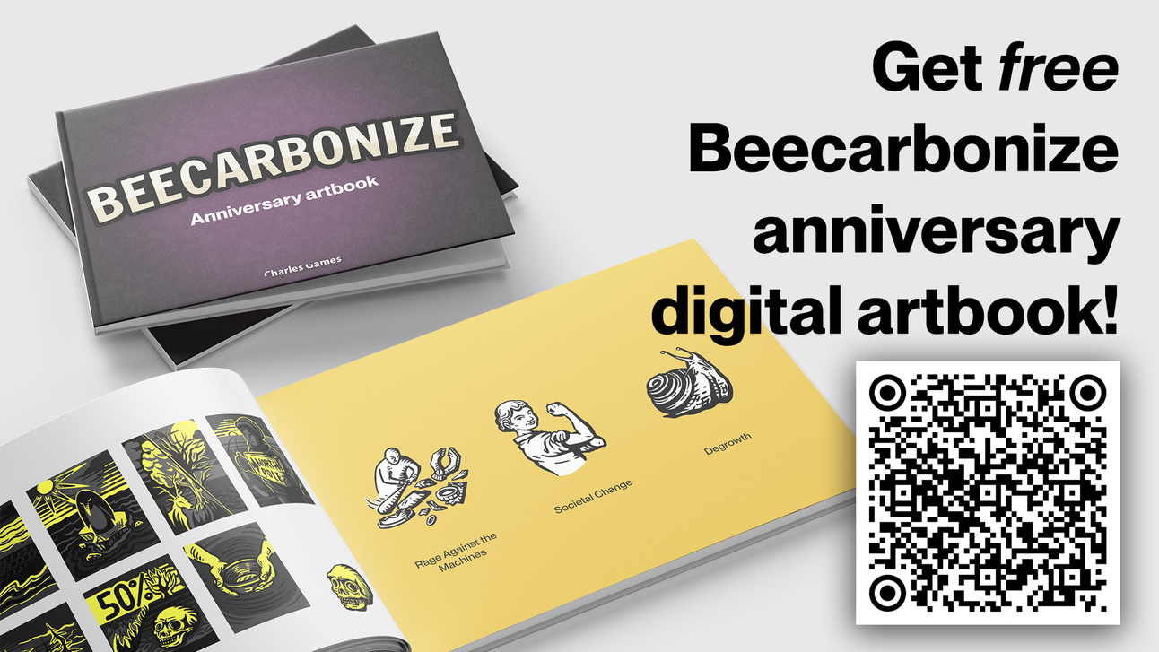 Beecarbonize turns 1 and gets free digital artbook! 🎉