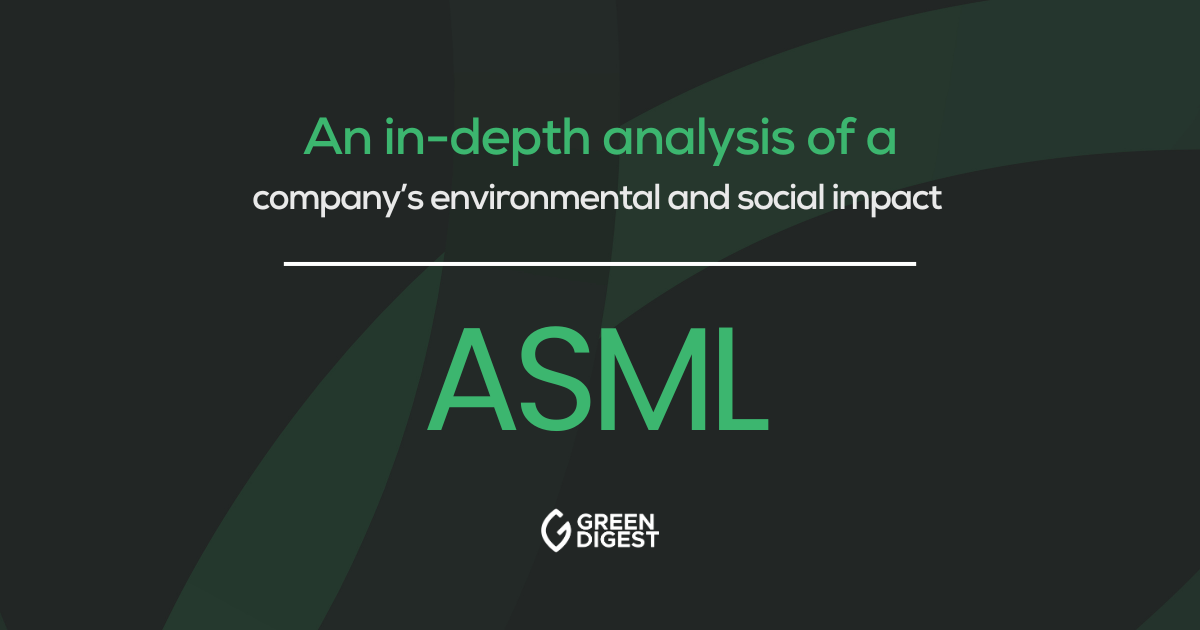 Evaluating a company's impact (the case of ASML)