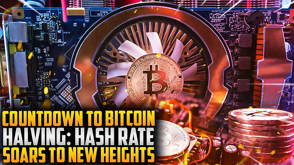 Countdown to Bitcoin Halving: Hash Rate Soars to New Heights