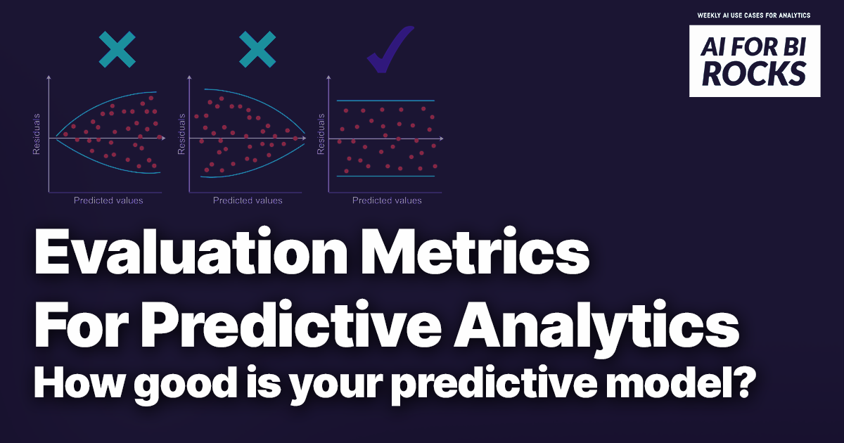 Understanding Evaluation Metrics for Predictive Analytics