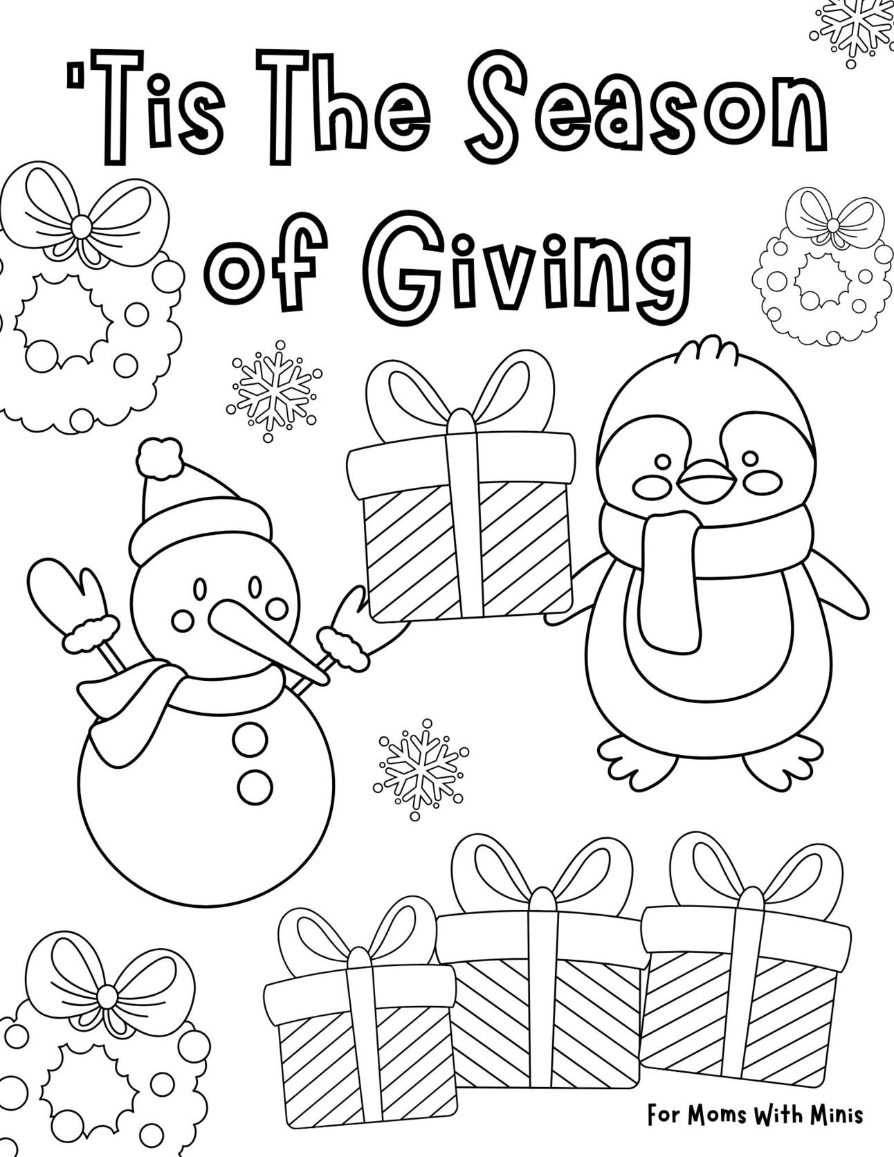 🎁 Season of Giving Coloring Page 🎁