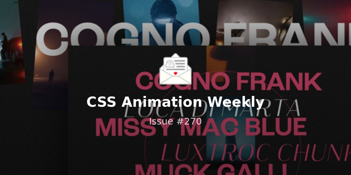 CSS Animation Weekly #270