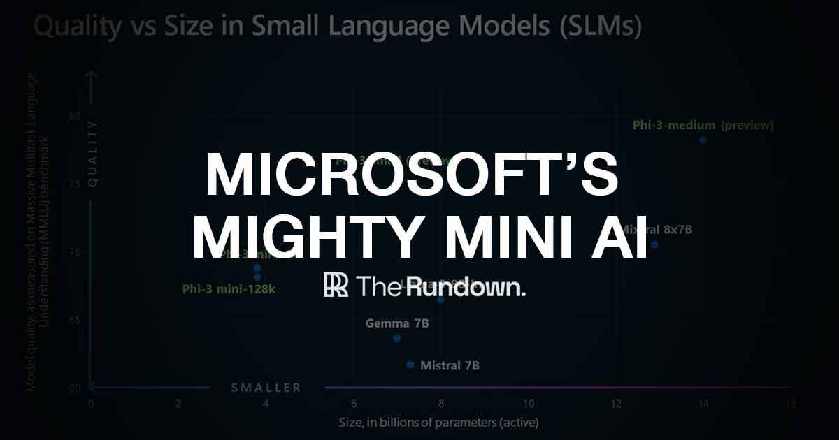 Microsoft launches a mini AI model