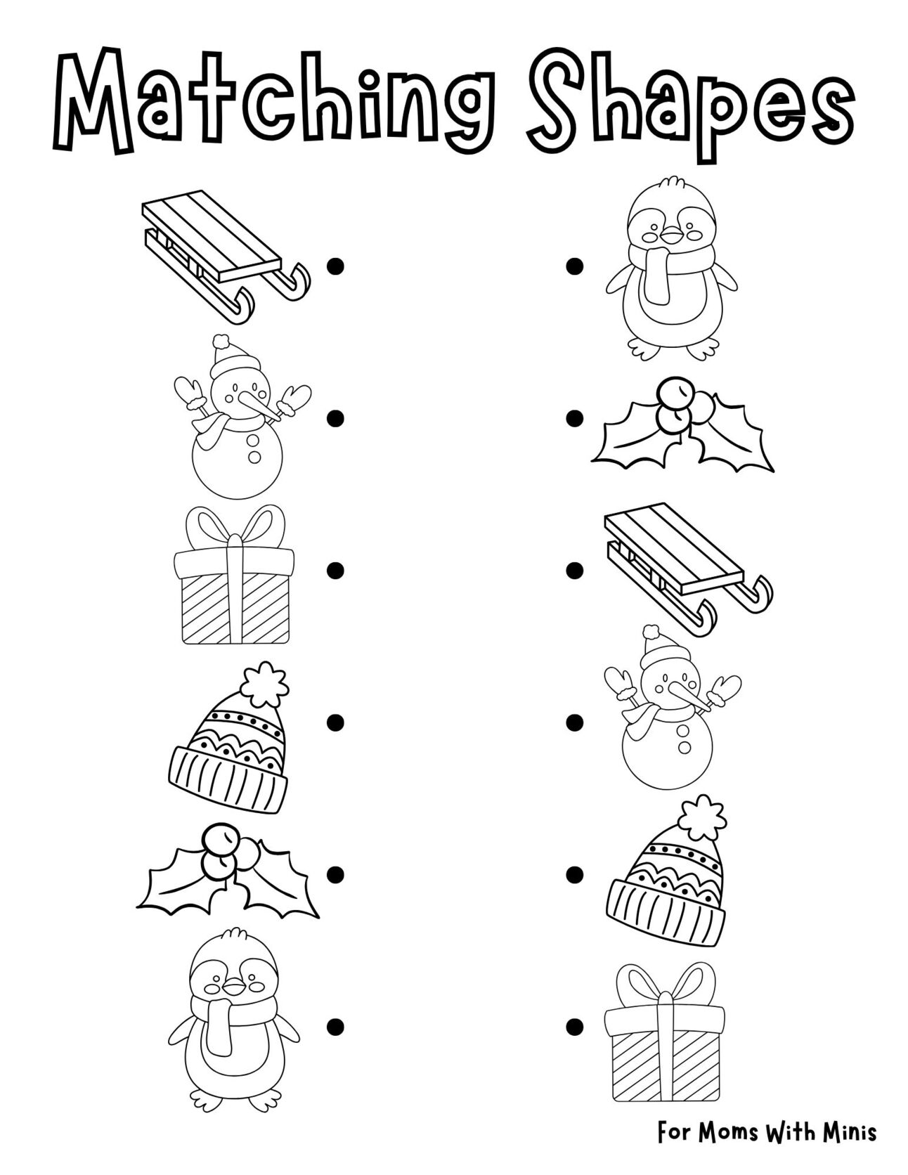⛄ Holiday Matching Shapes 🎁