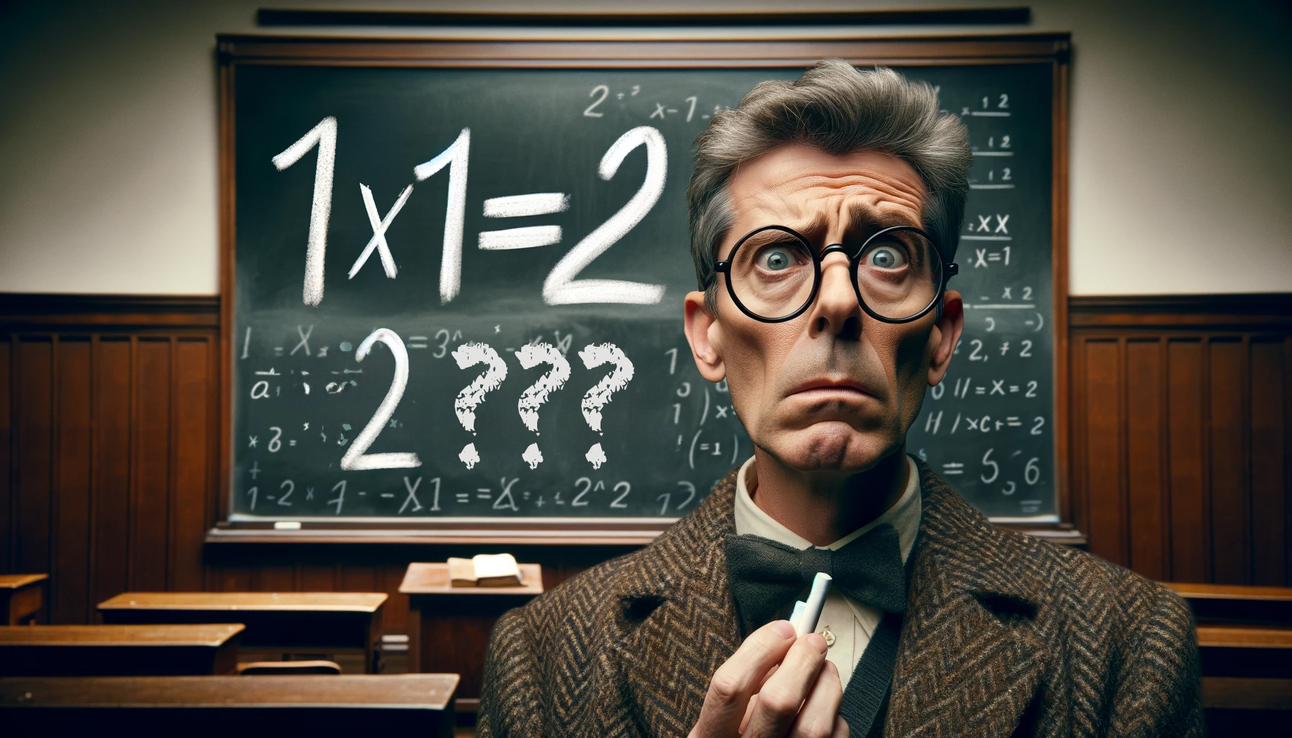 RETHINKING MATH : WHEN 1x1=2