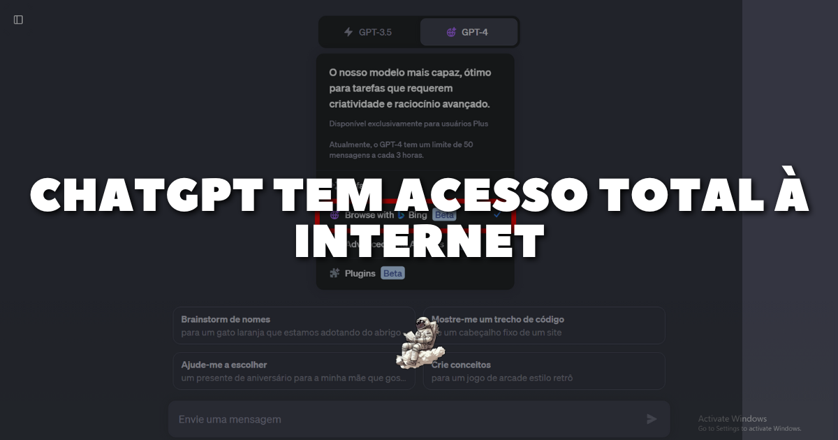 🌐 ChatGPT Tem Acesso Total à Internet