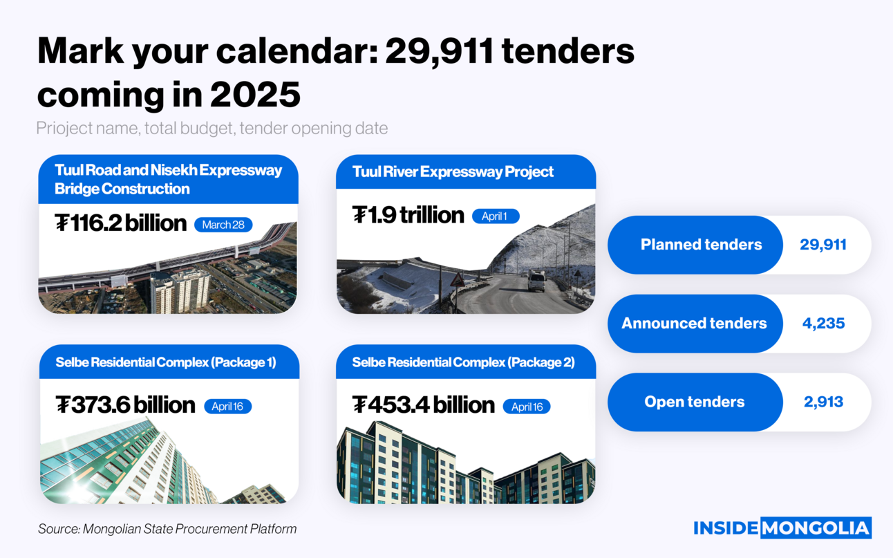 💸 Tender Boom: Key Projects and Budgets